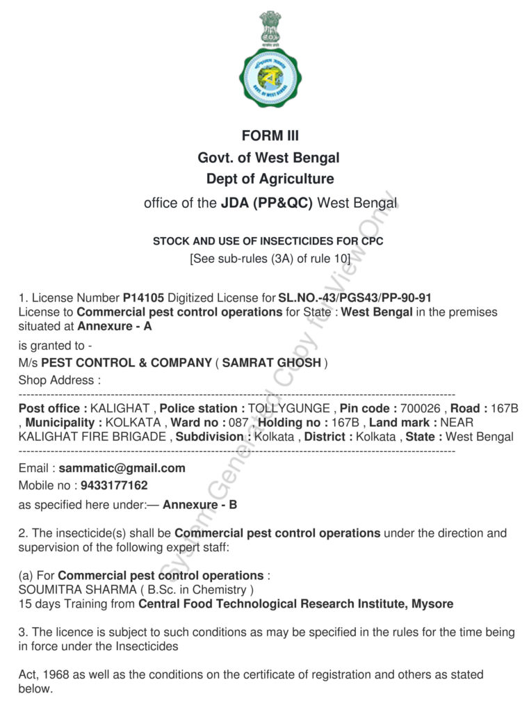Our Certifications | Pest Control & Co.